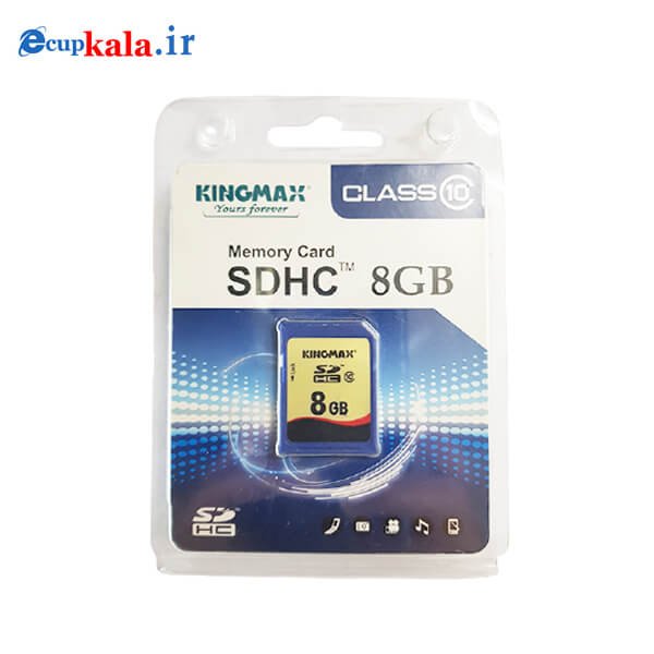 کارت حافظه SDHC کینگ مکس ظرفیت 8 گیگا بایت مدل kingmax SDHC class 10 - ایکاپ کالا